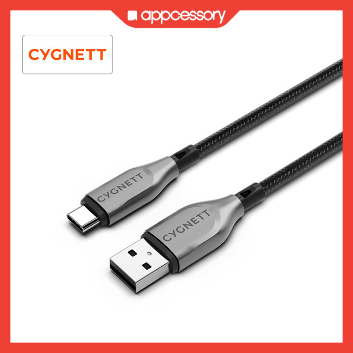 CYGNETT Armoured USB-C to USB-A (USB 2.0) Cable 60W Fast Charging (50cm ...