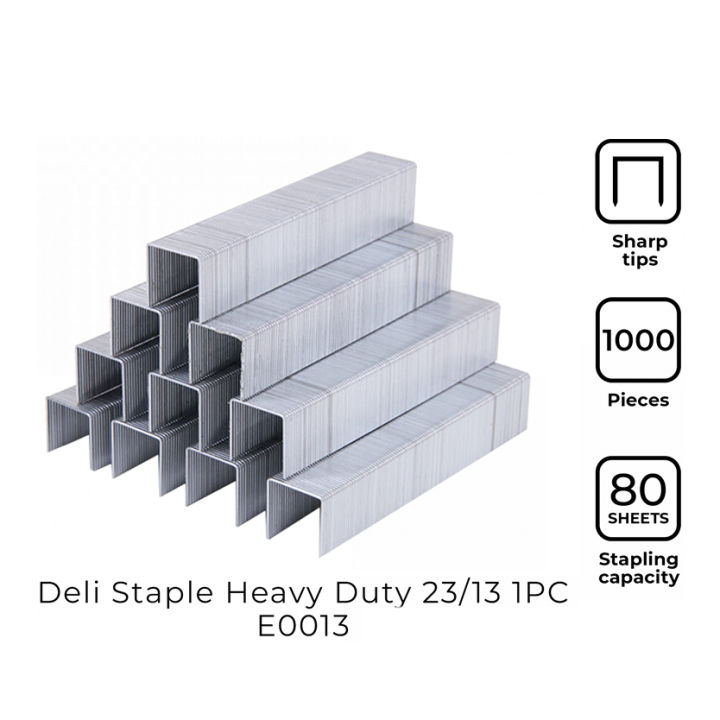 Deli Staple Heavy Duty 23/13 Silver (1PC) E0013 | Lazada PH