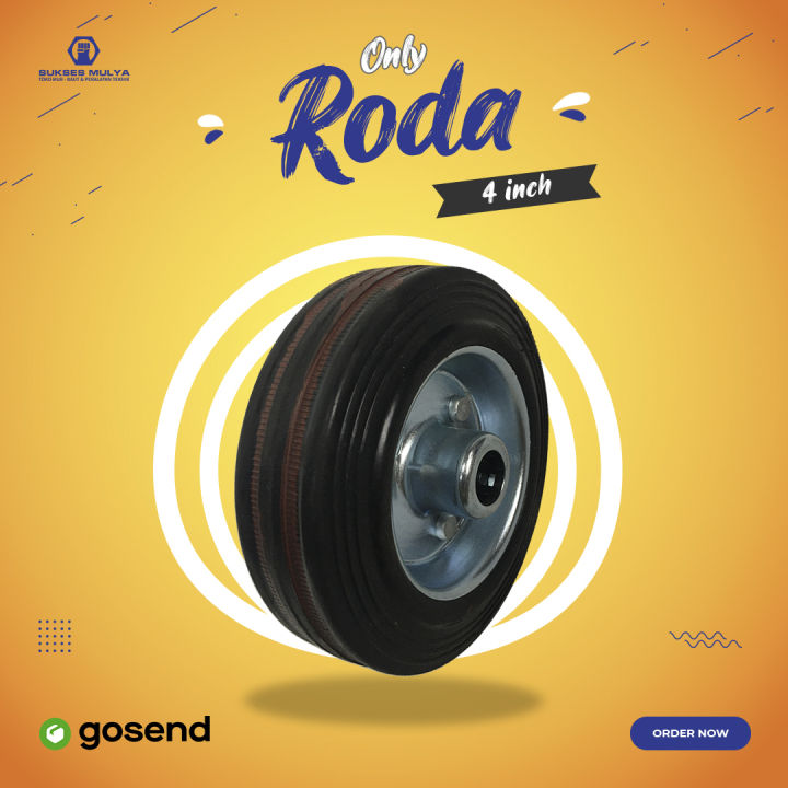 roda only 4 inch whell only roda karet 4 roda gerobak 4 roda etalase ...