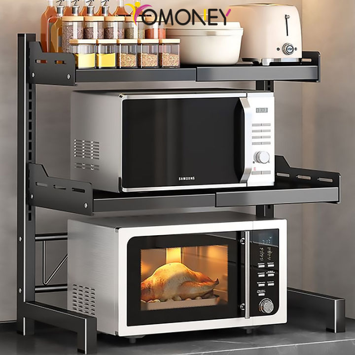 Oven Rack Kitchen Rack Microwave Rack Stainless Steel Storage Rack | Lazada