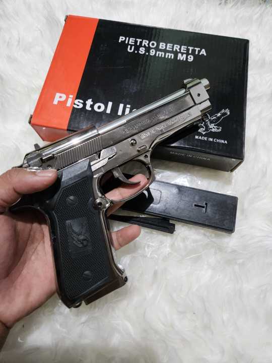 korek api bareta m9 full crome sekala 1:1 terbuat dari besi ukuran ...