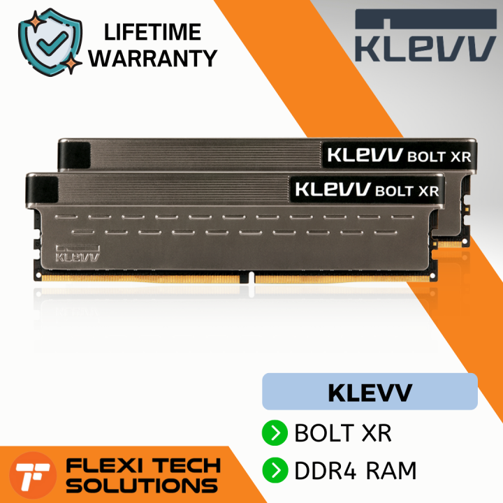 Flexi Tech KLEVV BOLT XR 16GB x 2/8GB X2 DDR4 3600/4000 Gaming Memory ... Flexi Tech KLEVV BOLT XR 16GB x 2/8GB X2 DDR4 3600/4000 Gaming Memory ...