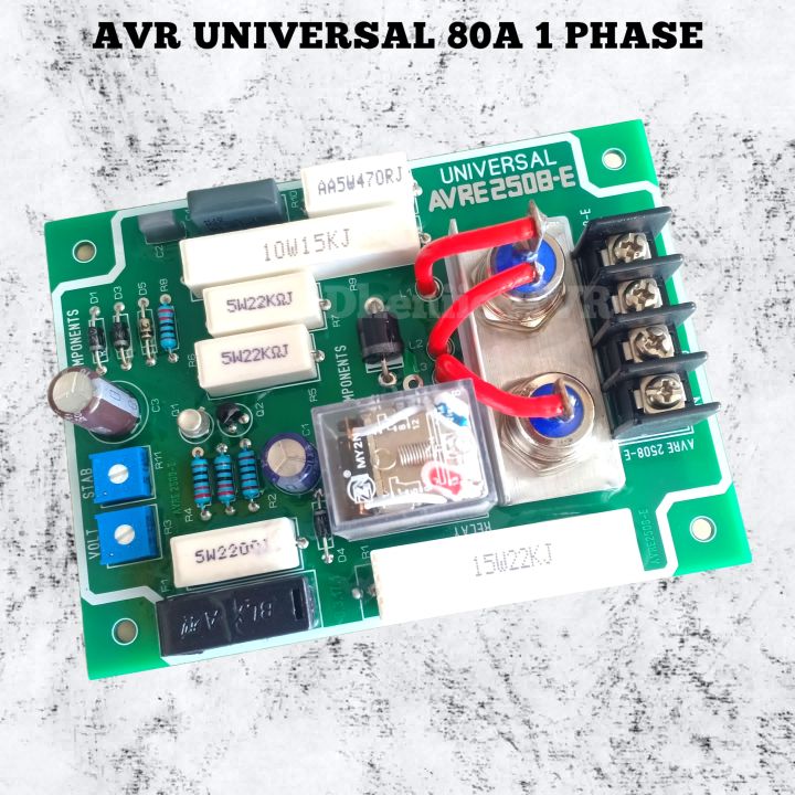 AVR Generator UNIVERSAL 80A 1 Phase AVR Genset 1 Phase AVR LOKAL 1 ...