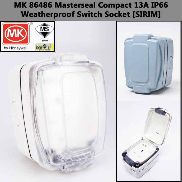 MK 86486 Soket Suis Kalis Cuaca IP66 13A Masterseal Compact ...