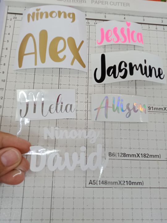 Customized name sticker name | Lazada PH