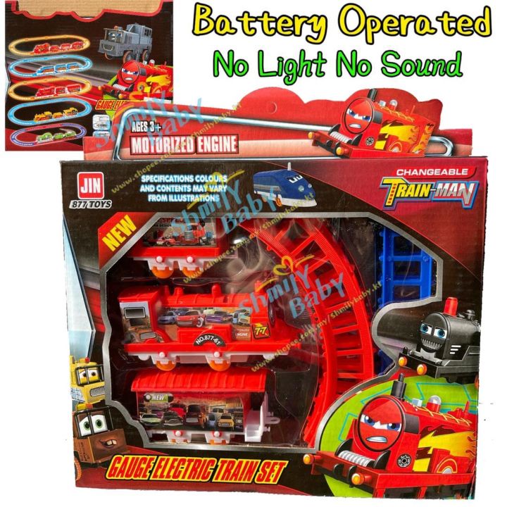 Electric Railway Train toys set Frozen Tayo Bus Thomas Spider-man Kids ...