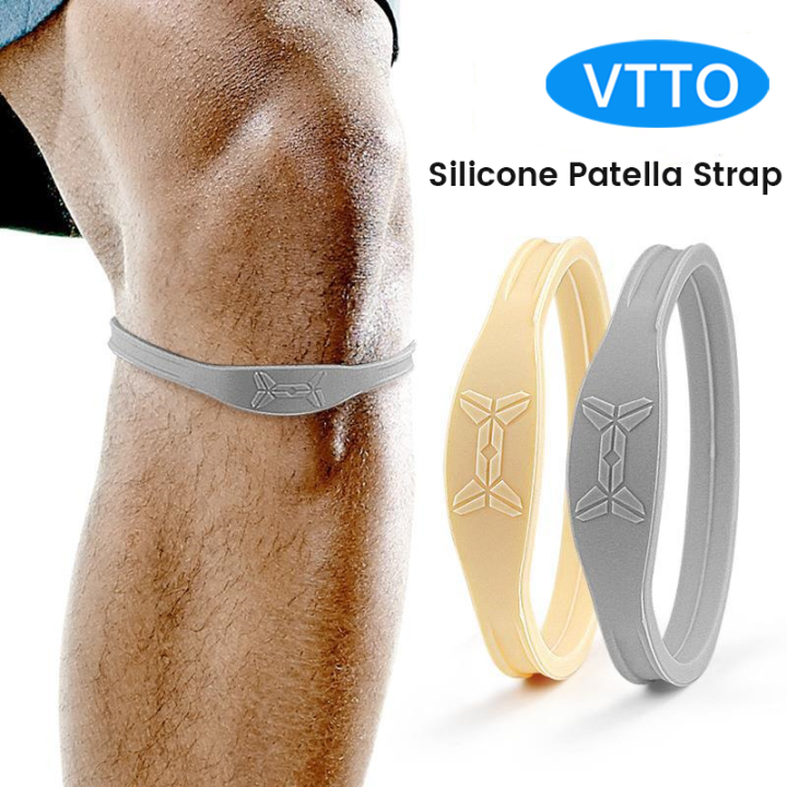 VTTO สายรัดพยุงเอ็นสะบ้าซิลิโคน1ชิ้น,สนับเข่าซิลิโคนลายกระดูกสะบ้าพร้อม ...