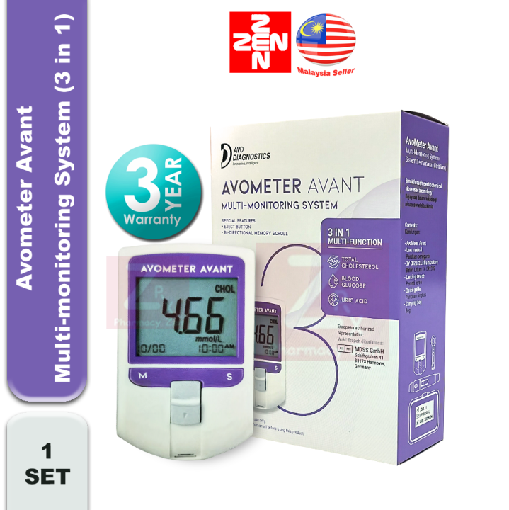 Avometer Avant Multi-monitoring System (3 in 1 to test blood ...
