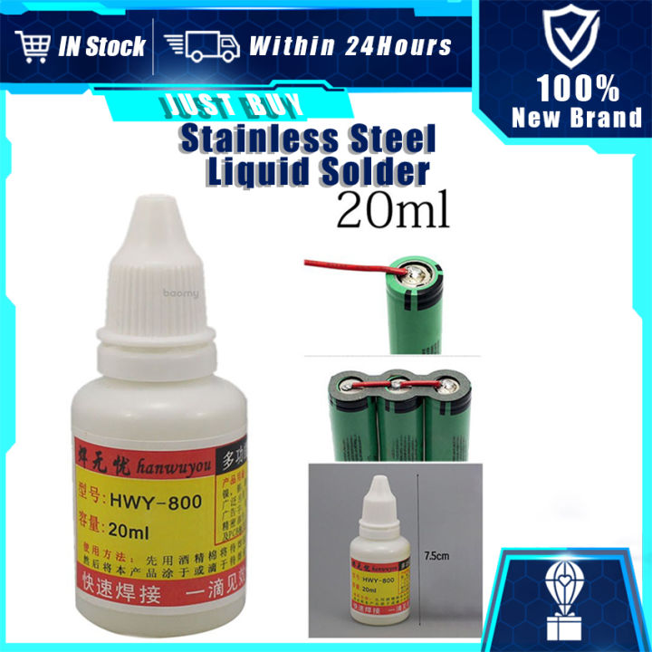 Lead-free HWY-800 20ml Flux Soldering Liquid Solder for Stainless steel ...