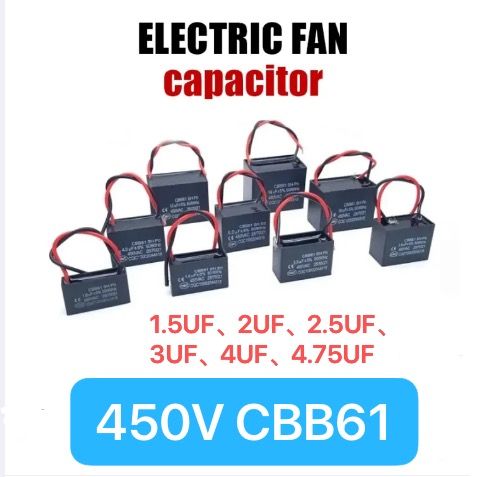 ELECTRIC FAN Capacitor 1.5UF/2.0UF/2.5UF/3UF/3.5UF/4UF/4.75UF 450V/AC ...