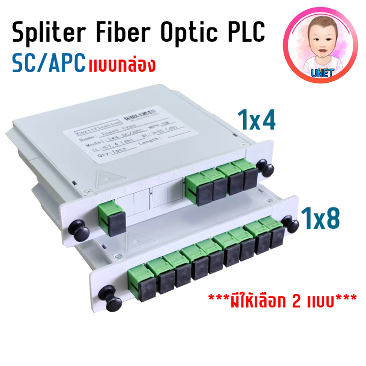 กล่อง PLC Splitter Fiber optic SC/APC single mode 1x4 / 1x8 (แบบกล่อง ...