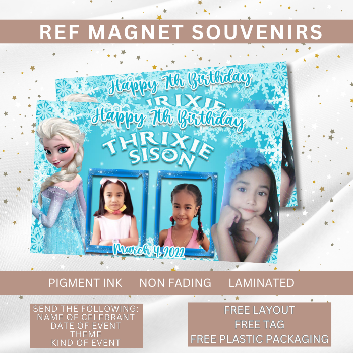 FROZEN THEME GLOSSY OR GLITTERY REF MAGNET MINIMUM OF 20 PCS | Lazada PH