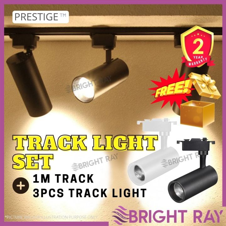 [ FULL SET ] PRESTIGE Track Light Set Spotlight Lighthing LED COB ...