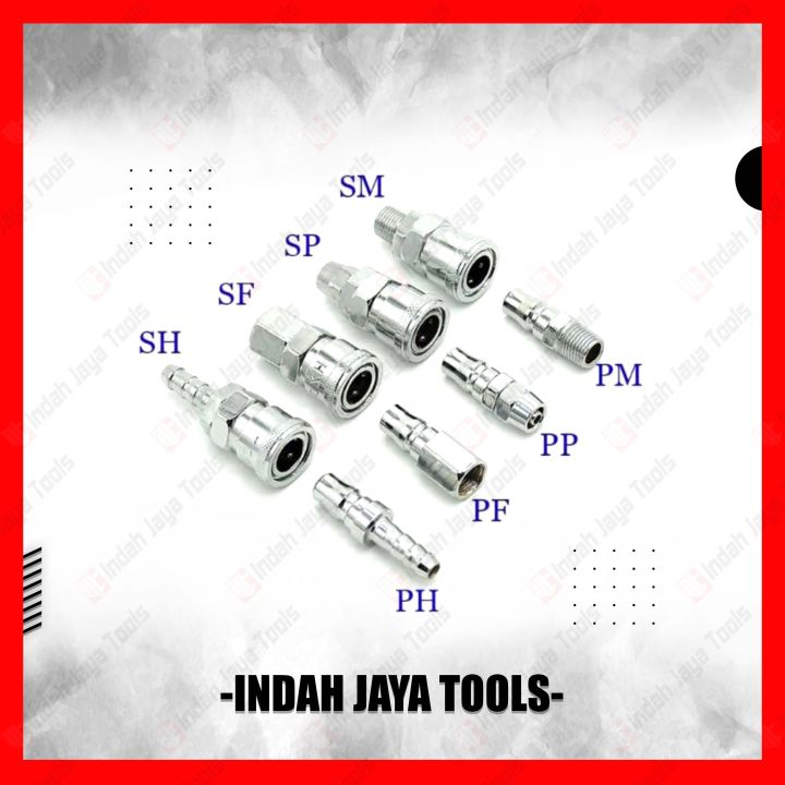 Quick Coupler SP PP 20 - Sambung Selang Kompresor Udara Pneumatic Air ...