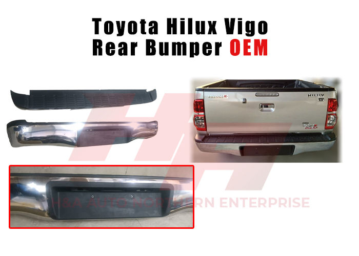 Toyota Hilux Vigo / KUN25 - Rear Bumper - Chrome | Lazada