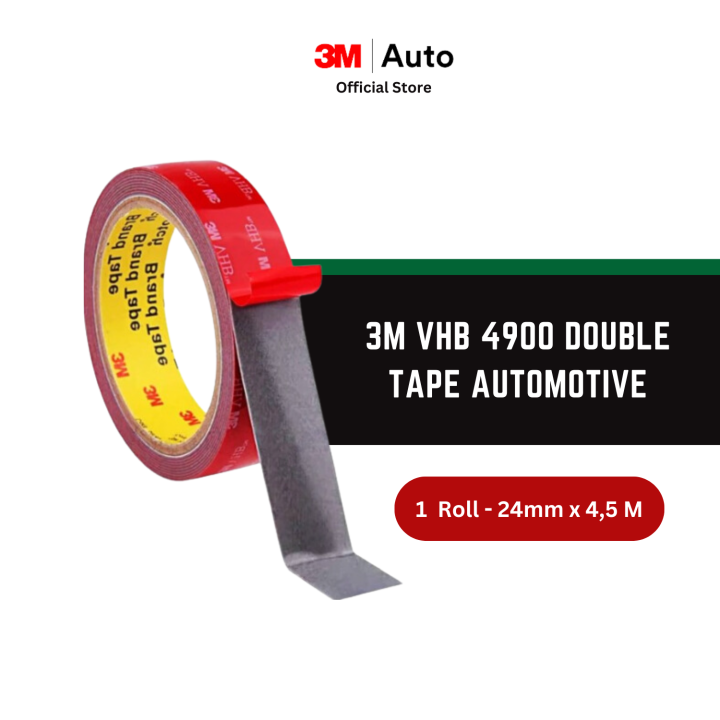 3M VHB Double Tape Automotive 4900 size 24mm x 4.5m - Double Tape Mobil ...