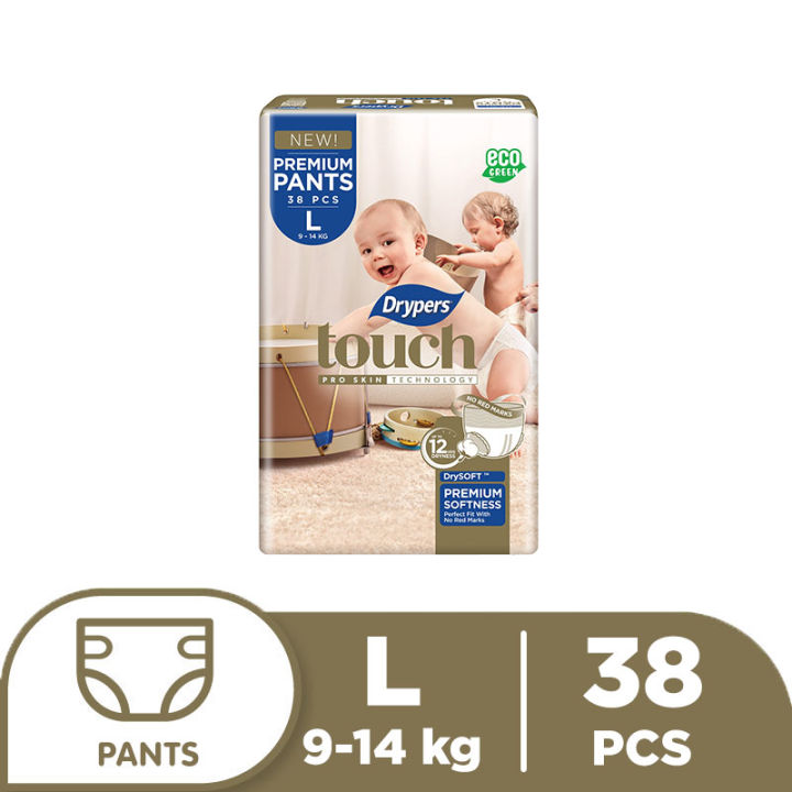 Drypers Touch Pants L(1x38s) | Lazada PH