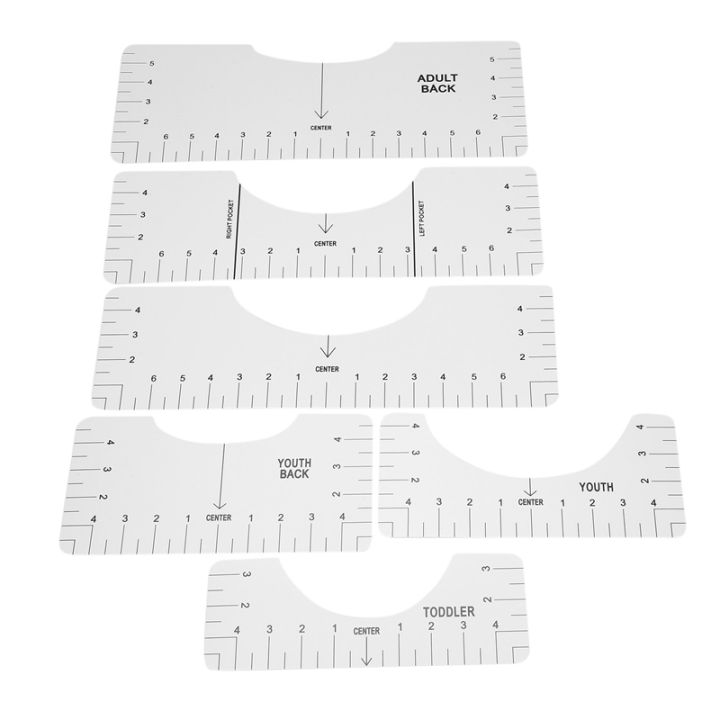T-Shirt Alignment Ruler Used to Guide T-Shirt Design Fashion Ruler ...