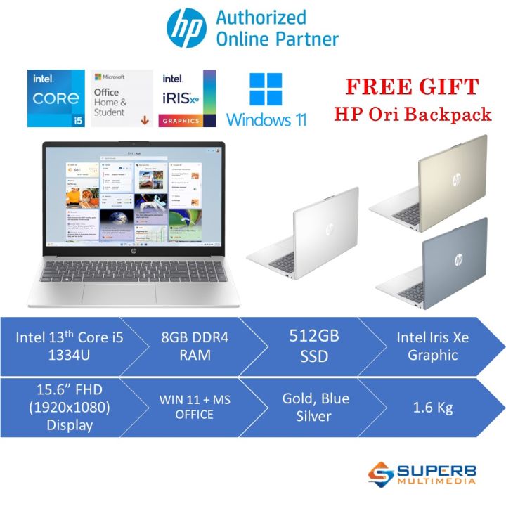 HP Laptop 15-FD0509TU White, FD0444TU Blue, FD0476TU Gold, FD0478TU ...