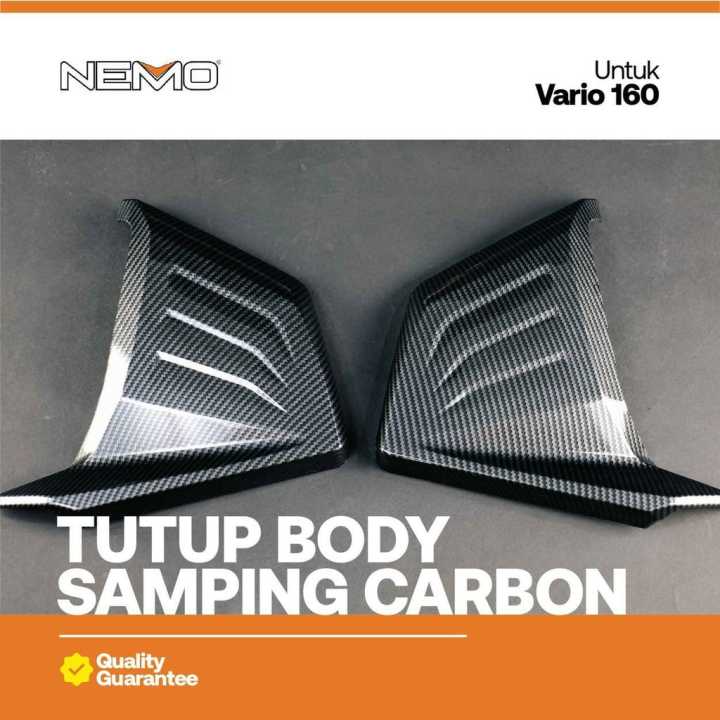 Tutup Body Samping Carbon NEMO Honda Vario 160 Cover Body Samping ...