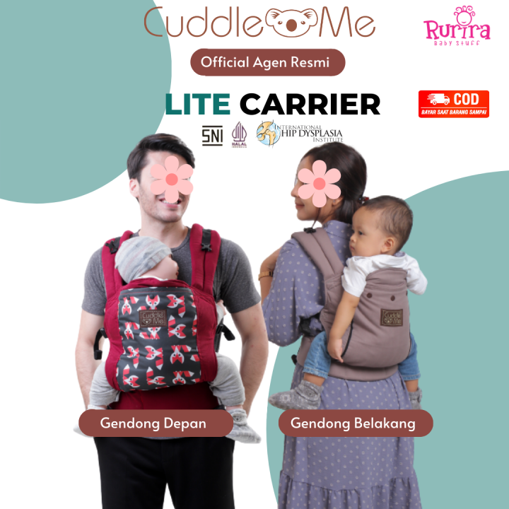 Cuddle Me Lite Carrier SSC Ergonomis - Gendongan Bayi Aman - Baby ...