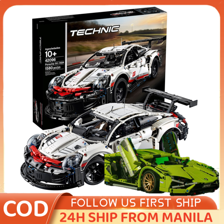 Building Blocks moc creator Porsche 911 RSR Cars Model Lamborghini ...