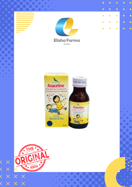 Anacetine Sirup 60ml - Anasetin Syrup Obat Batuk / Flu Pilek / Panas ...