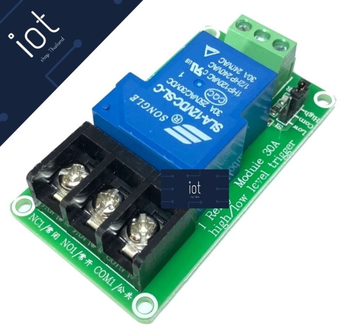 H&L 12V 30A 1 Channel Relay Isolation High And Low Trigger | Lazada.co.th