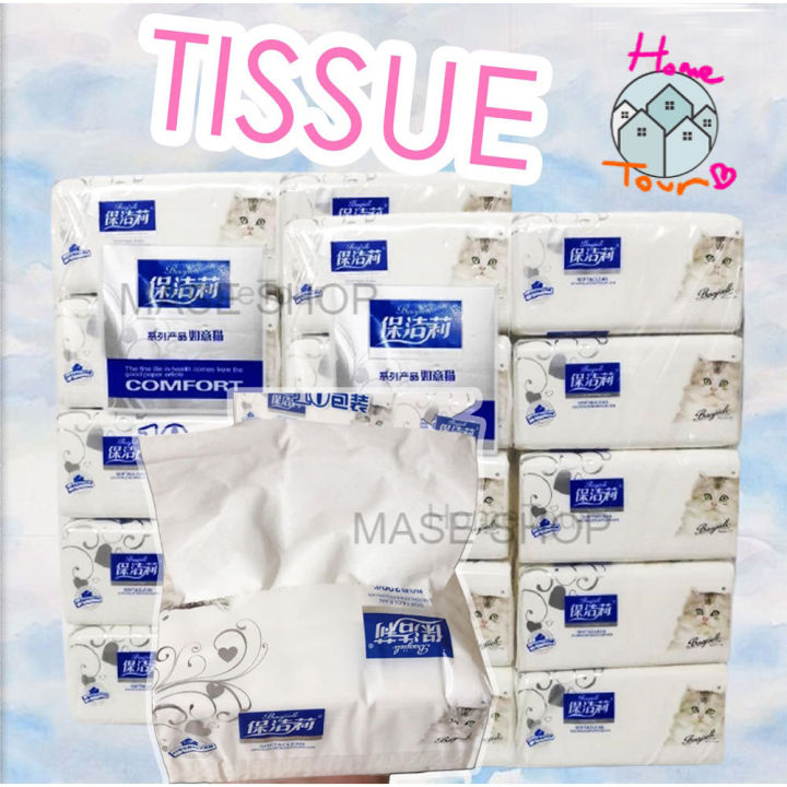 TISSUE Small A ทิชชู่ กระดาษทิชชู่ เนื้อเนียน เหนียว นุ่ม ละเอียด ห่อ ...