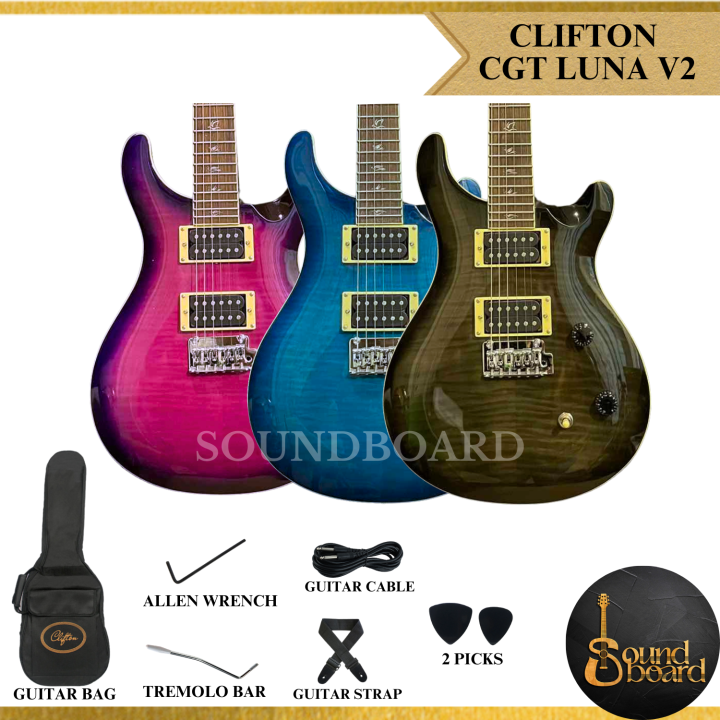 Clifton CGT LUNA V2 Electric Guitar with Full Setup | Lazada PH