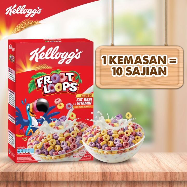 Kelloggs Breakfast Cereal Froot Loops 300g | Lazada Indonesia