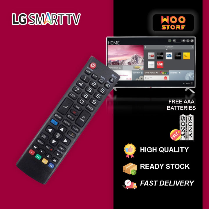 LG TV Remote LG Flat Panel Smart 3D LED TV Remote Control (FREE BATTERY ...