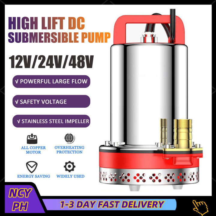 DC Solar 12V24V48V Agricultural Irrigation Submersible Pump Electric ...
