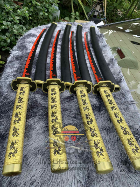 Anime Cosplay Yoriichi Nichirin Blade Life Size Scale Steel Material ...