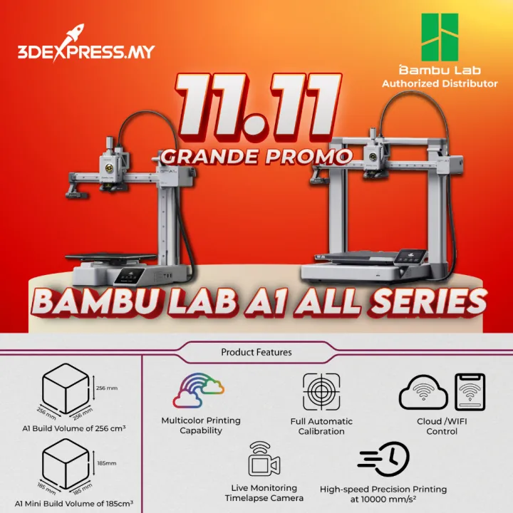 [READY STOCK] BAMBU LAB A1Mini & A1 Series 3D PRINTER | Lazada
