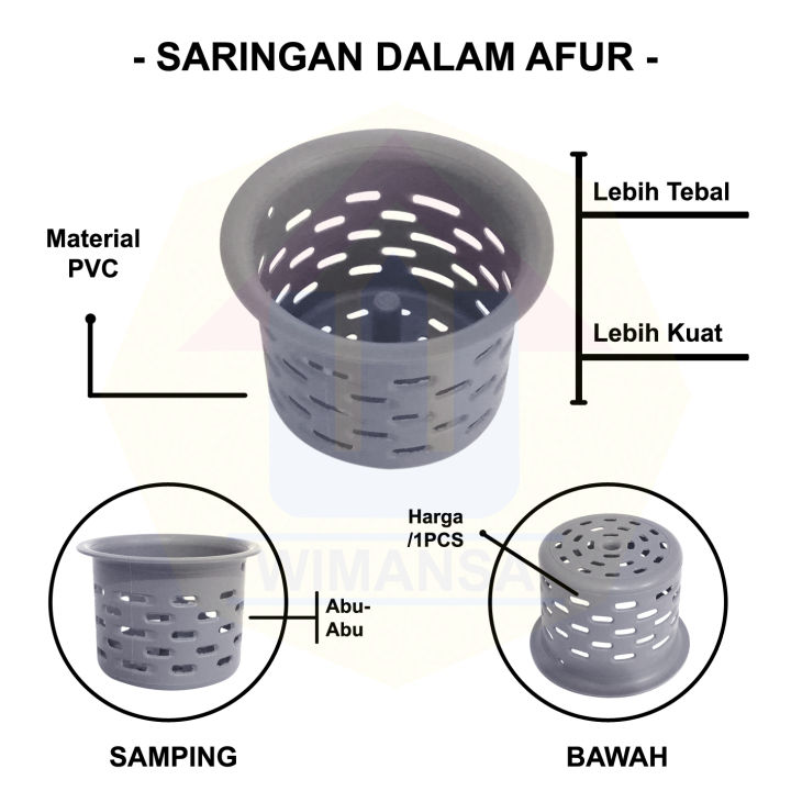 SARINGAN DALAM AFUR PVC - KERANJANG AFUR WASTAFEL | Lazada Indonesia