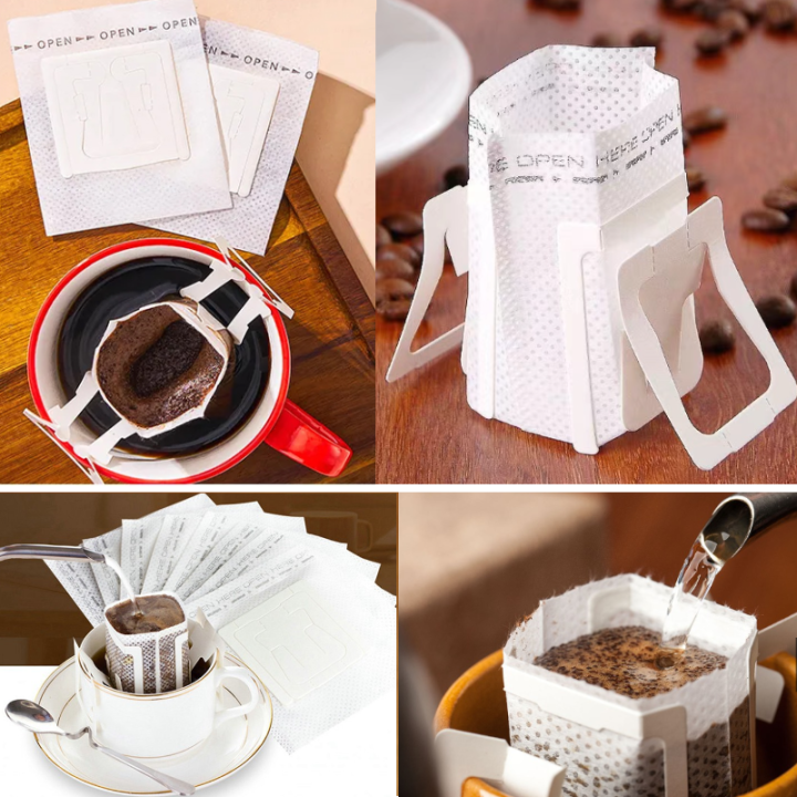 50/100 Pcs Coffee Drip Bag (Japan Quality) Filter Bag Portable Hanging ...