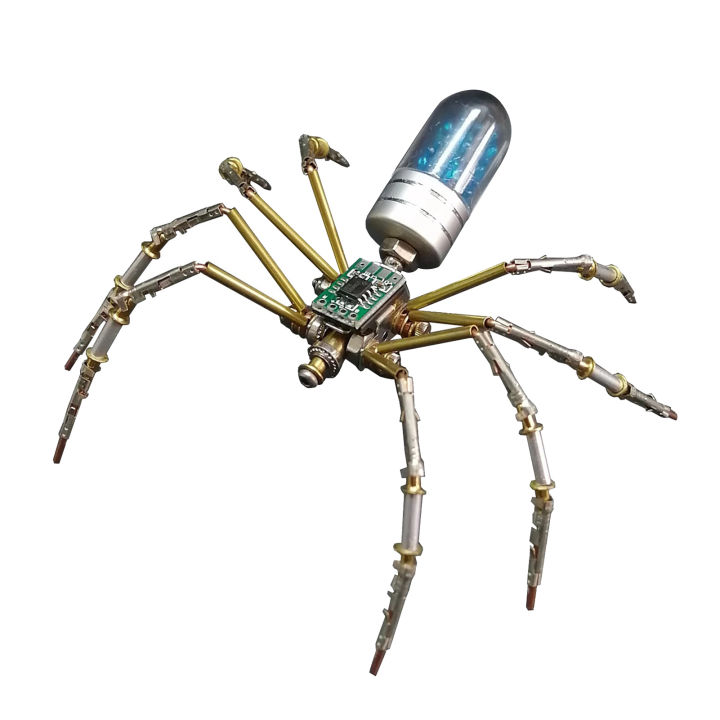 3d Spider Ornament Mechanical Spider Figurine Steampunk 3d Metal ...