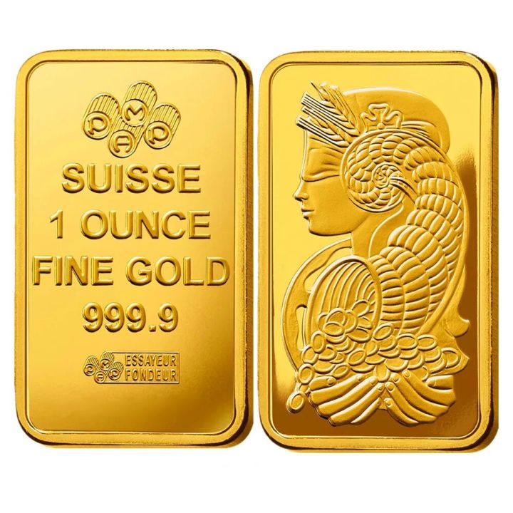 1 OZ 24K Swiss Goddess Of Wealth Gold Bar Commemorative Coin Gold Coin ...