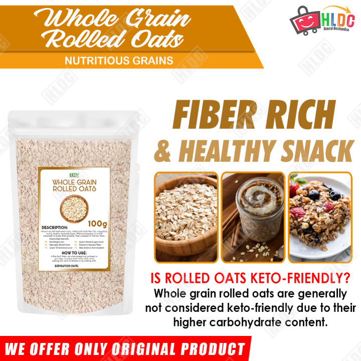 Whole Grain Rolled Oats 100 grams | Lazada PH