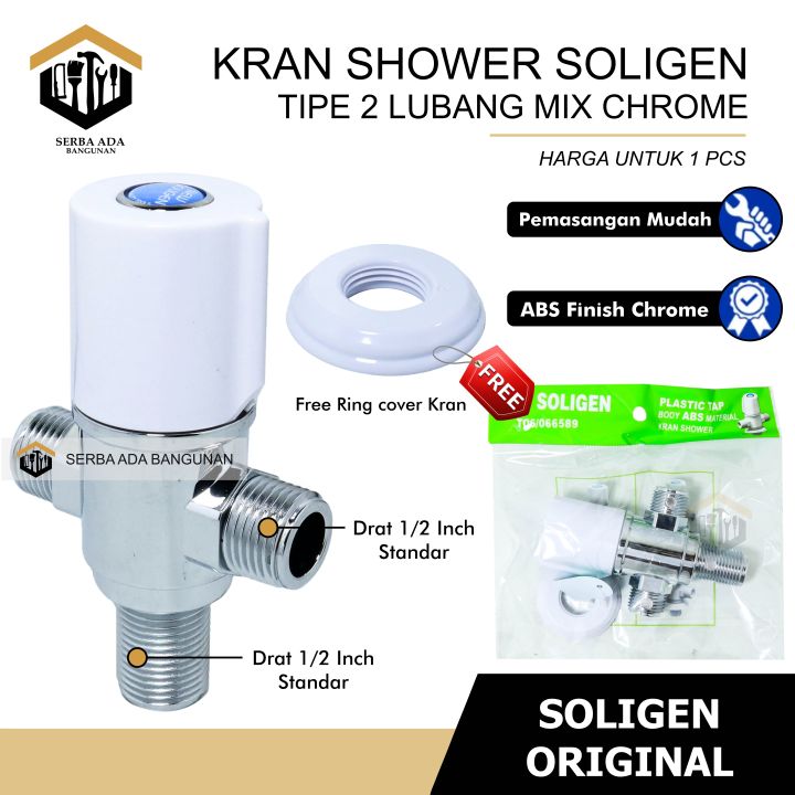 Stop Kran Kloset Soligen 1 2 Cabang Single Double PVC Jet Shower New ...