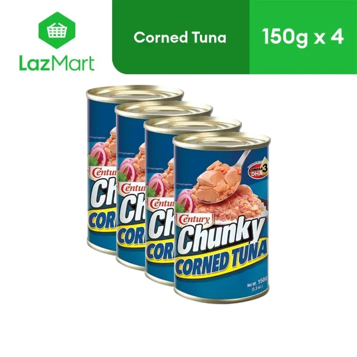 Century Chunky Corned Tuna - Protein, Omega 3 DHA, No Preservatives ...
