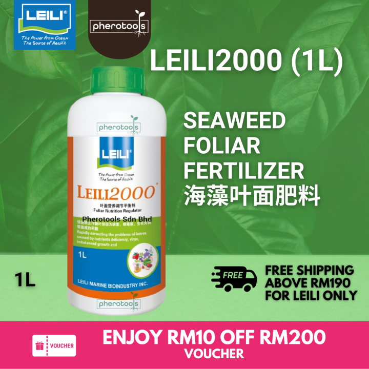 Pherotools LEILI 2000 Seaweed foliar Fertilizer Foliar Baja Durian Cili ...