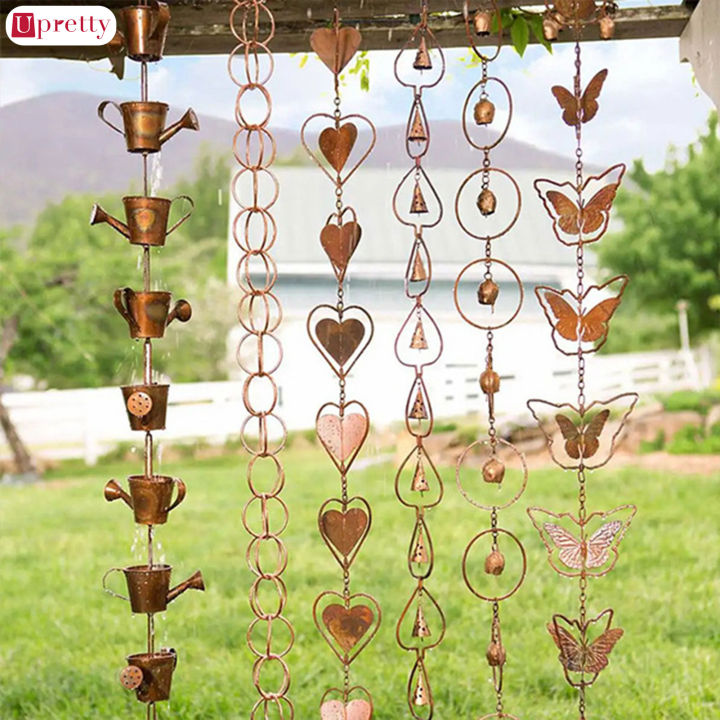 Upretty Watering Pot Bell Shape Rain Chains Artistic Sense Hanging Rain ...