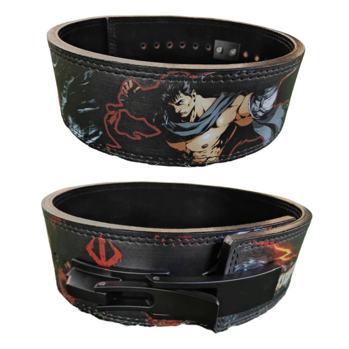 Berserk Weightlifting Belt with Lever Buckle Gym Heavy Duty Weight ...