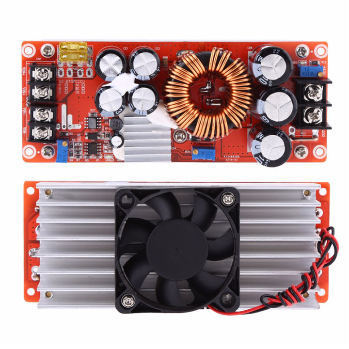 1500W DC-DC Step up Boost Converter 10-60V to 12-90V 30A Constant Current Power Supply Module ...