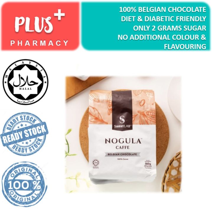 [PLUS+PLUS] SweetLAB Nogula Belgian Chocolate 100% Cocoa 3 in 1 28gx20 ...