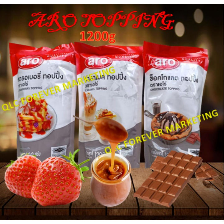 ARO CARAMEL ARO STRAWBERRY ARO CHOCOLATE TOPPING BRAND ARO 1.2KG | Lazada