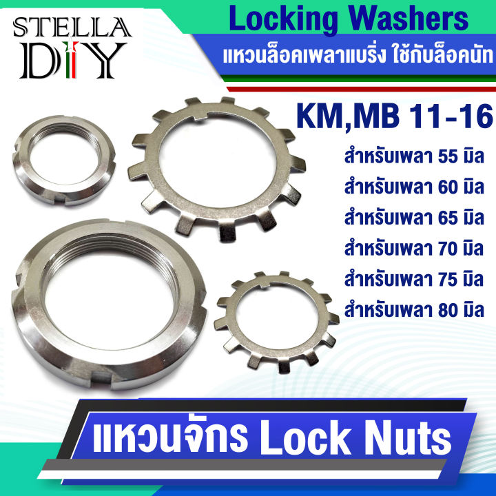 แหวนจักร พับล็อค MB 11 12 13 14 15 16 แหวนล็อคเพลา ตลับลูกปืน ( Locking Washers ) ใช้กับ น็อต ...