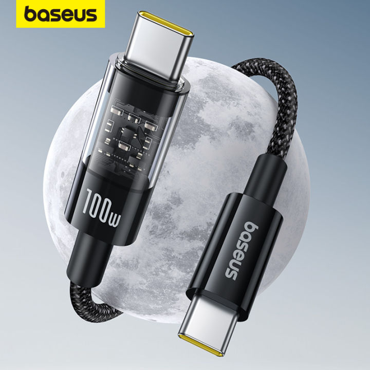 Baseus Gem Series 100W Type-C To Type-C Fast Charging Cable Data Cable ...